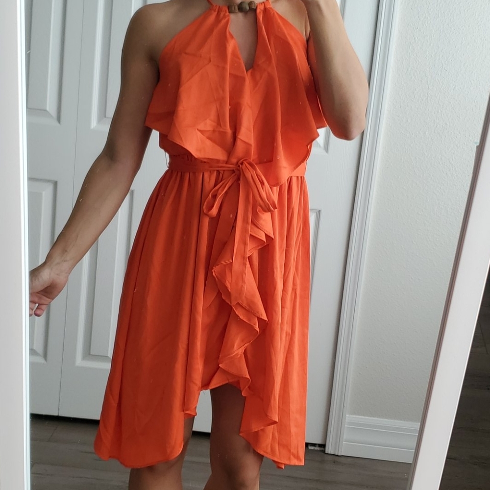 Xoxo Orange Dress - Gem